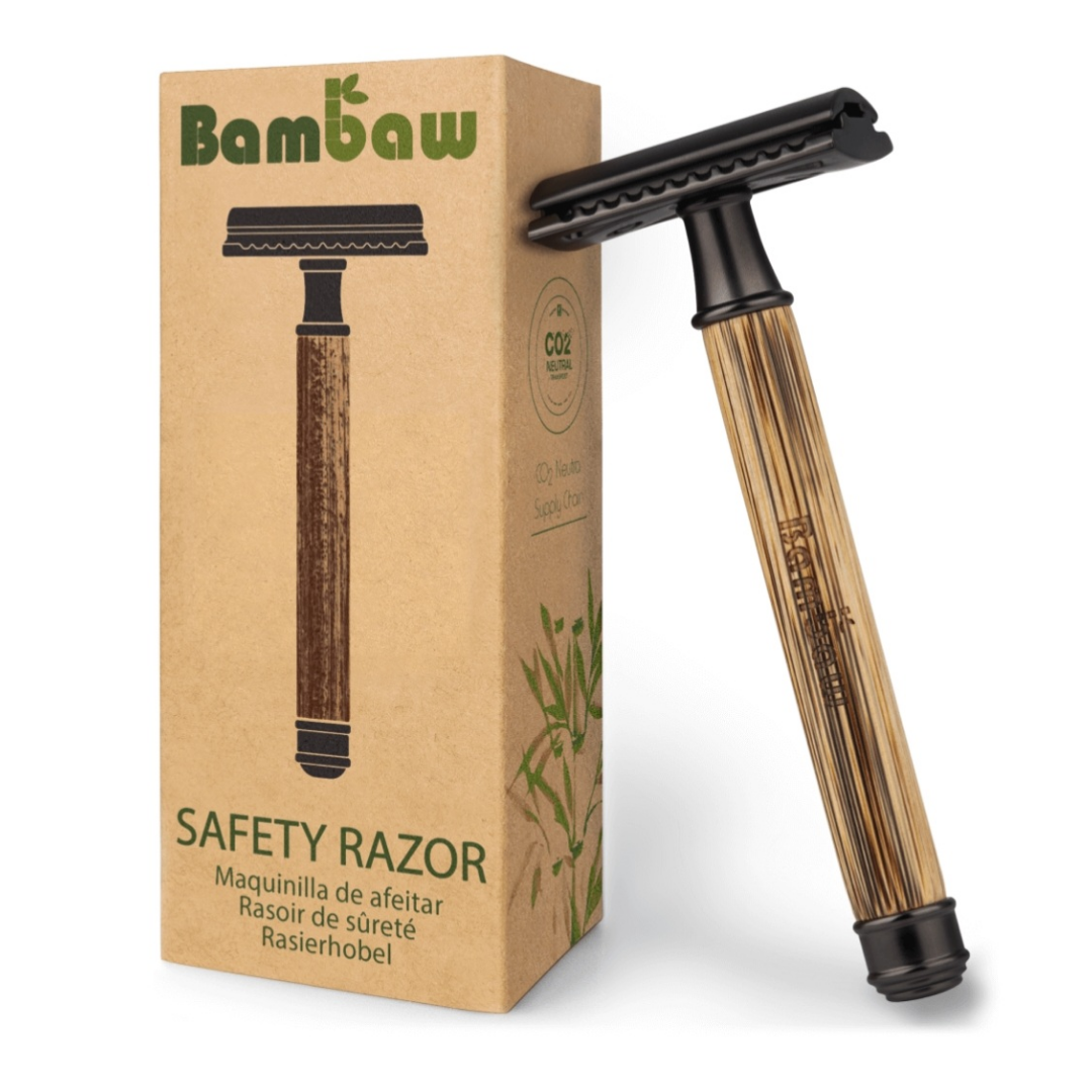BAMBAW Bamboo safety razor SLIM DARK - Greenspells